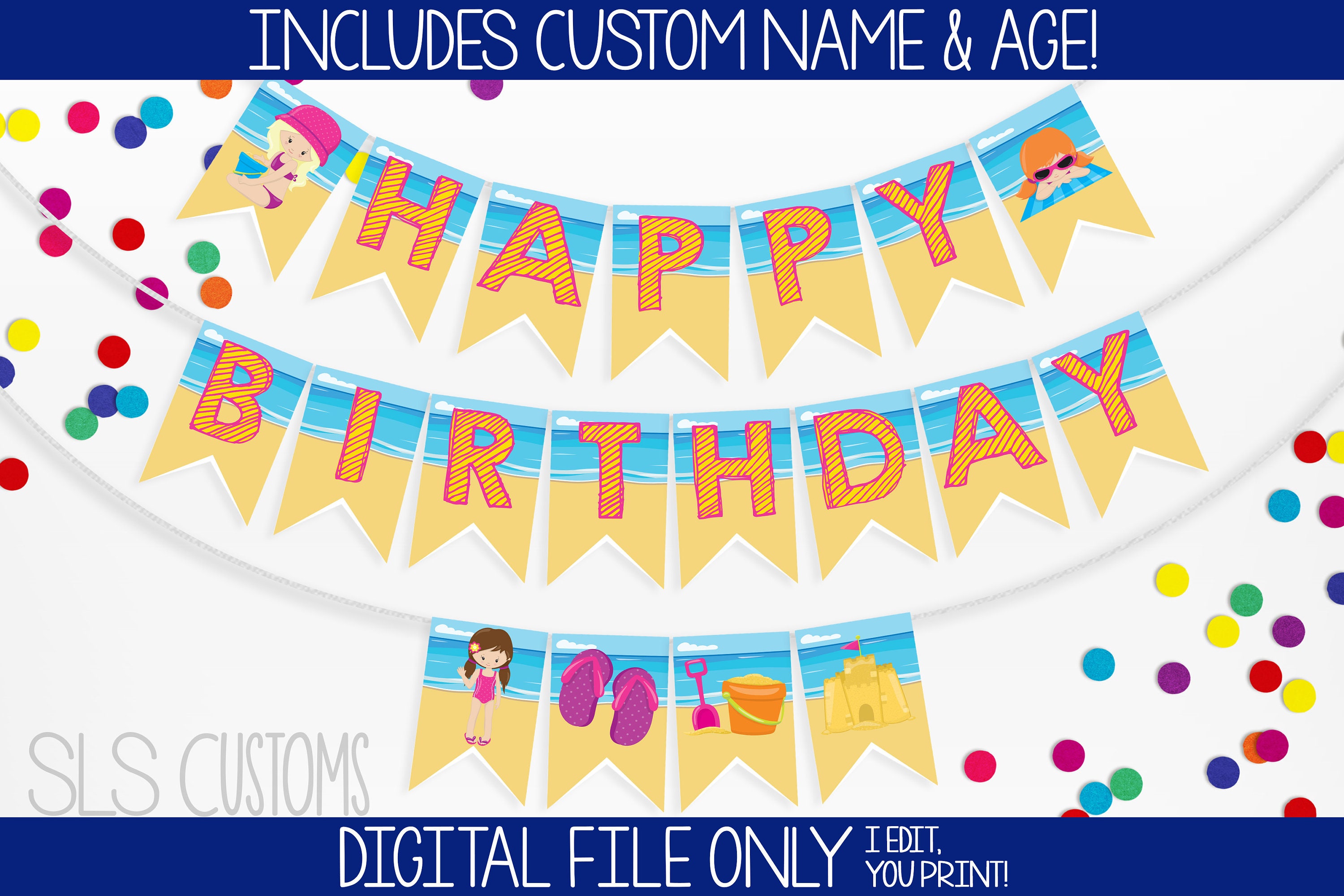 Printable Birthday Banner Template