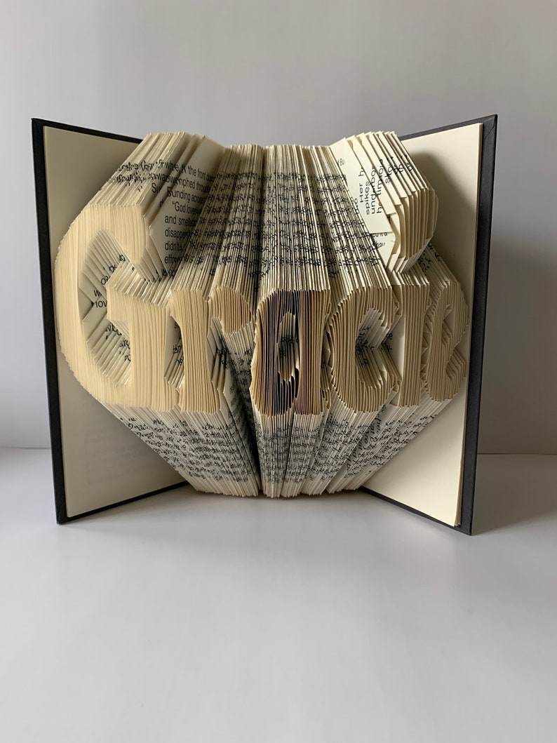 Name Book Fold Custom Name Book Folding Name Sculpture Up To 6 Etsy name-book-fold-custom-name-book-folding-name-sculpture-up-to-6-etsy