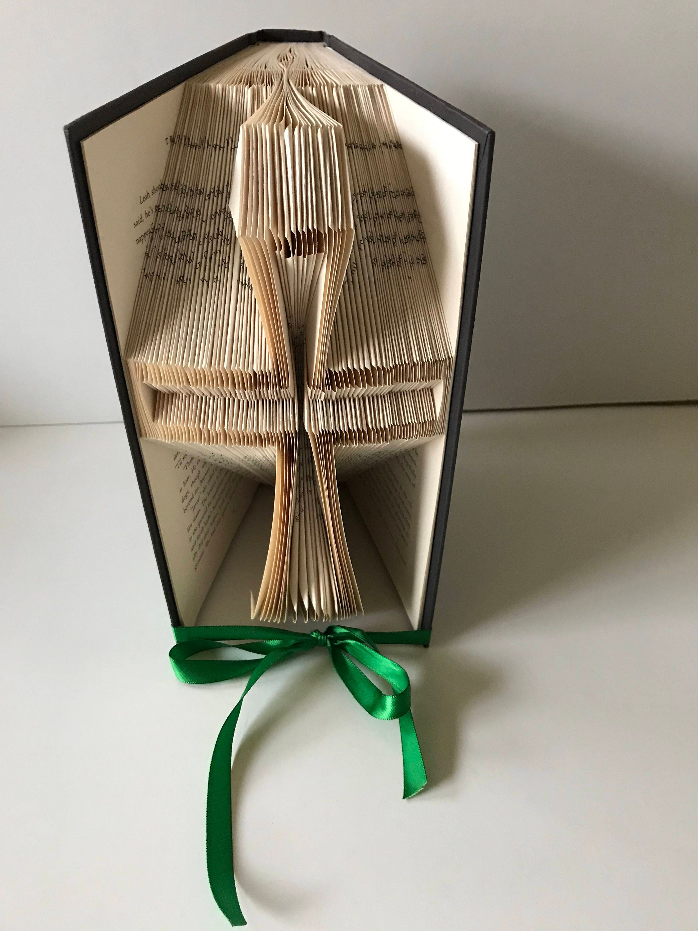 Folded Book Art Cross Sculpture Book Sculpture Unique - Etsy