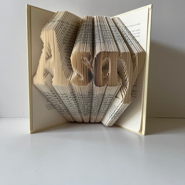 Origami Book Art - Etsy