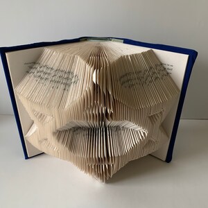 Star of David Book Fold Pattern Book Sculpture Mark and Measure Folded ...