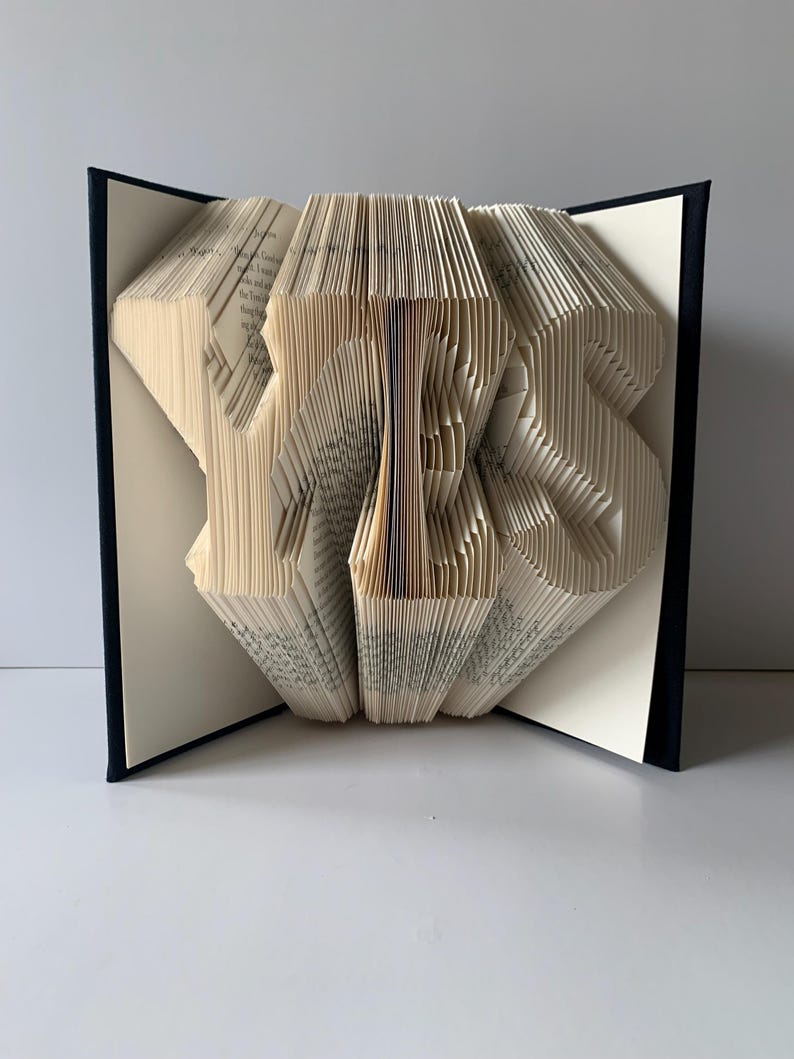 YES Book Fold, Book Sculpture, She Said YES, Party Decor, Tabletop - Etsy
