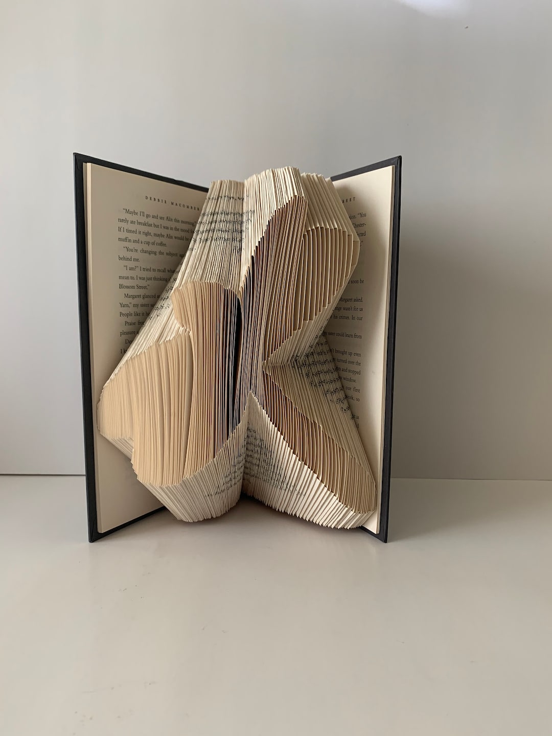 Book Fold Pattern Dragonfly Pattern Dragonfly Sculpture Folded Book Art ...