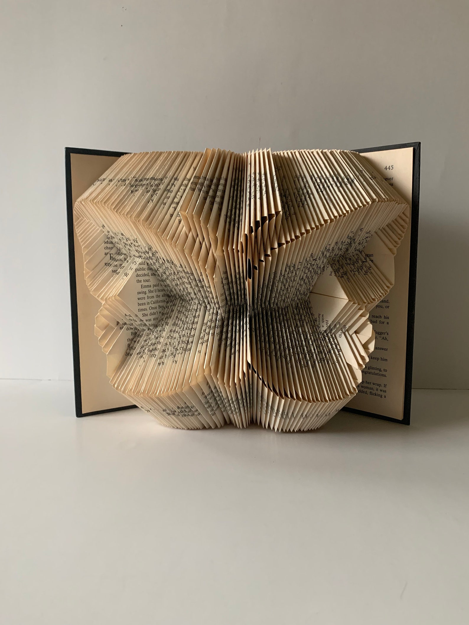 Butterfly Book Fold, Book Sculpture, Unique Book Art, Wedding Gift ...