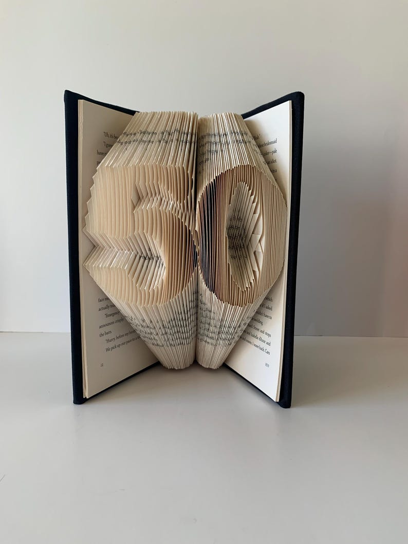 Best Selling Item, 50th Anniversary Gift, Unique Book Art, 50 Sculpture ...