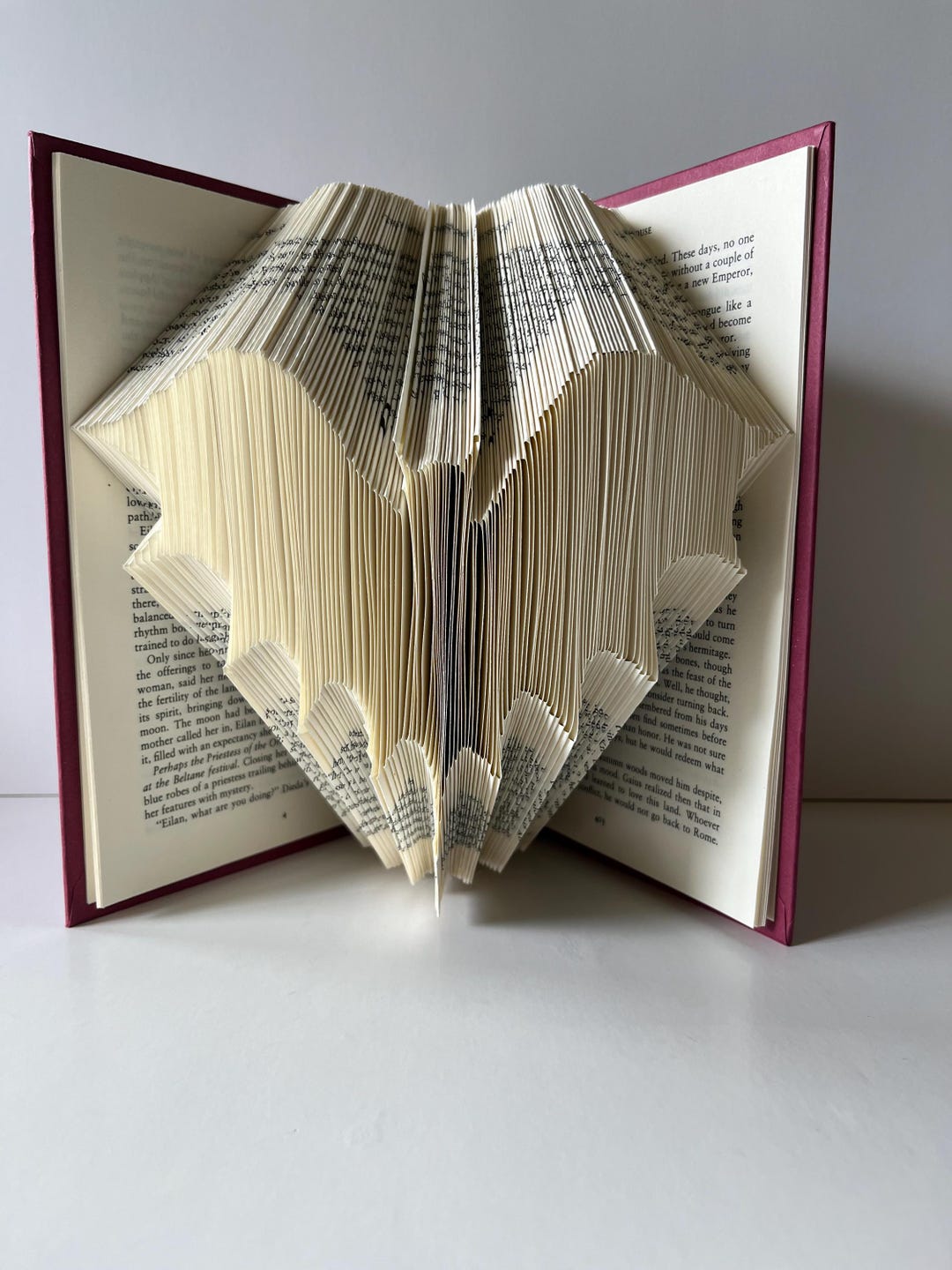 Bat Sculpture, for Bat Lover, Halloween Decor, Unique Book Art, Home ...