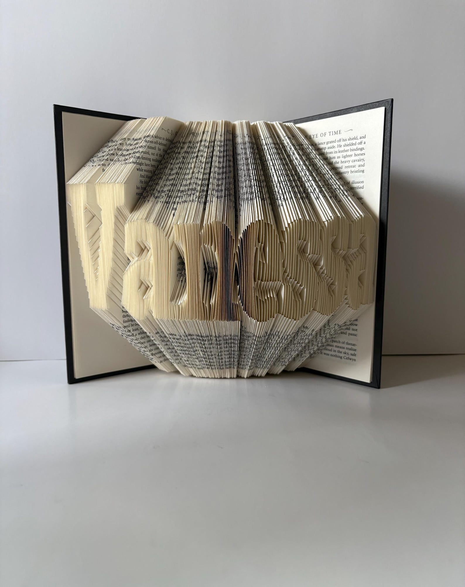 Name Sculpture, Unique Book Art, for Book Lover, Birthday Gift, up to ...