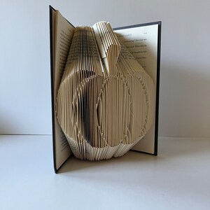 Book Folding Pattern, Pumpkin Sculpture, Book Art, Mark and Measure ...