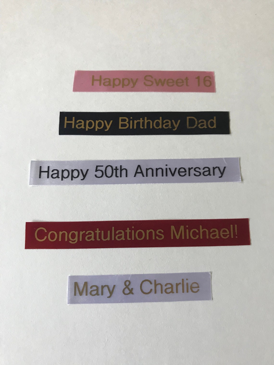 Customized Ribbon Add on to a Book Fold Order up to 35 | Etsy