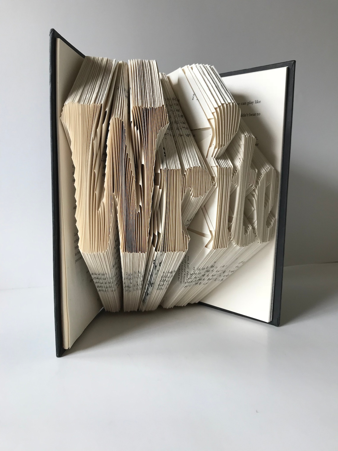 Write Sculpture, Gift for Writer, Author Gift, Unique Book Art, Gift ...
