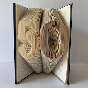Best Selling Item, 50th Anniversary Gift, Unique Book Art, 50 Sculpture ...