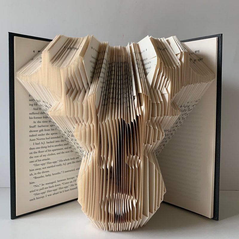 Folded Book Sculpture - Etsy