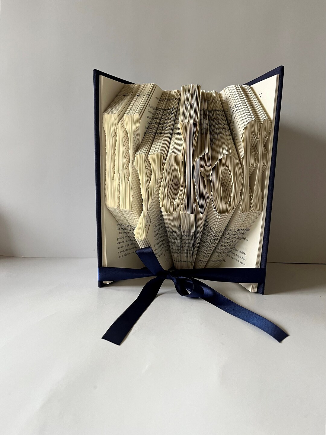 Name Book Fold Name Sculpture Unique Book Art Your Name Here up to ...