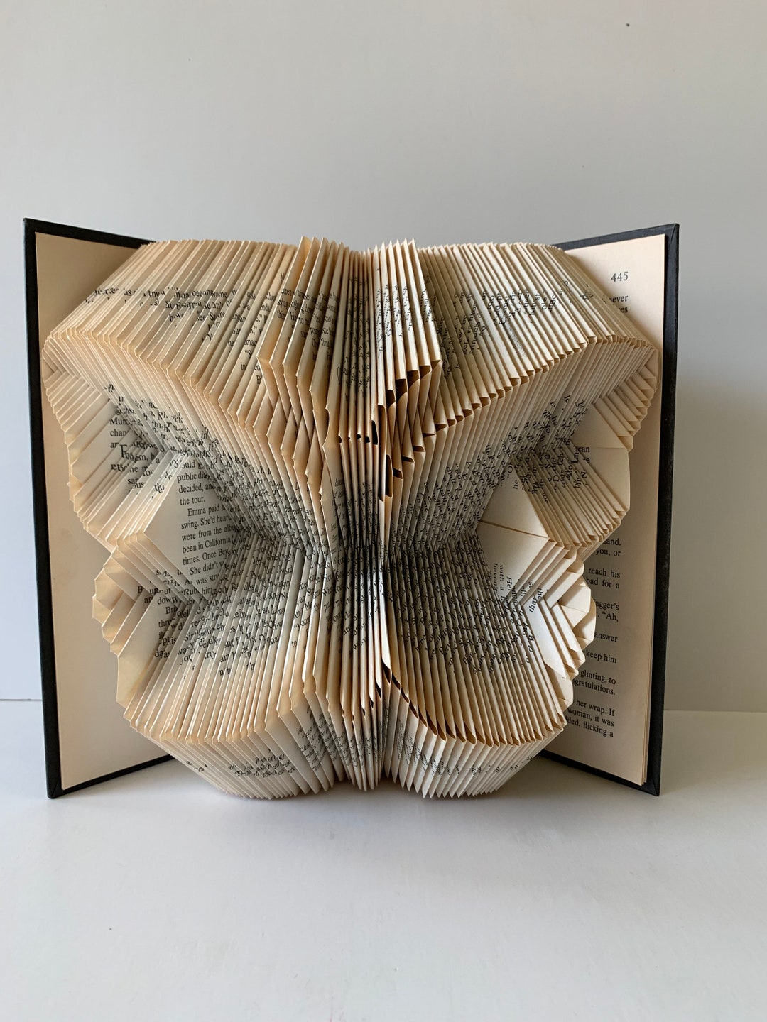 Butterfly Book Fold, Book Sculpture, Unique Book Art, Wedding Gift ...