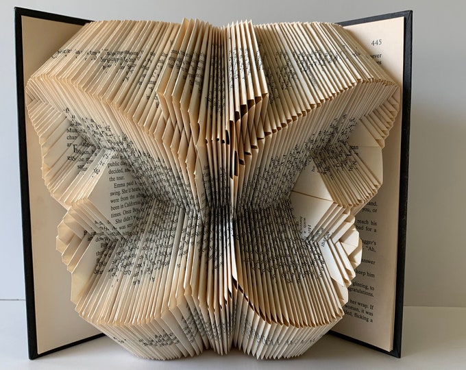 Butterfly Book Fold, Book Sculpture, Unique Book Art, Wedding Gift ...