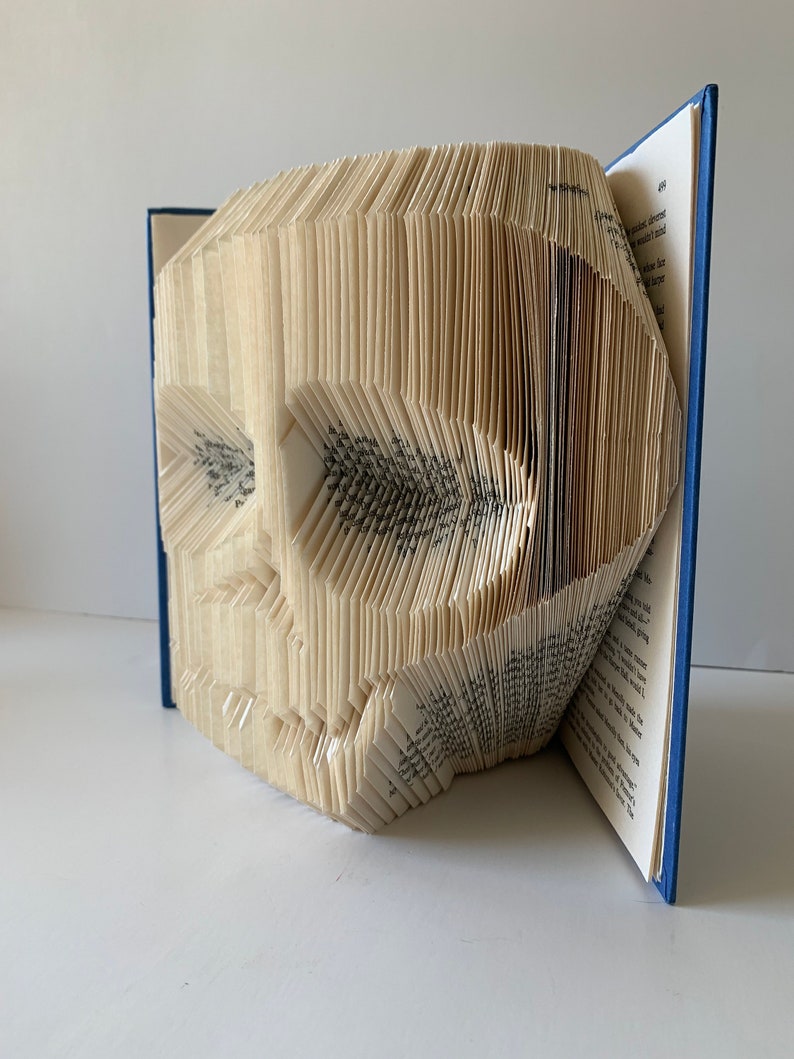 Book Folding Pattern, Book Sculpture, Mark and Measure, Instant ...