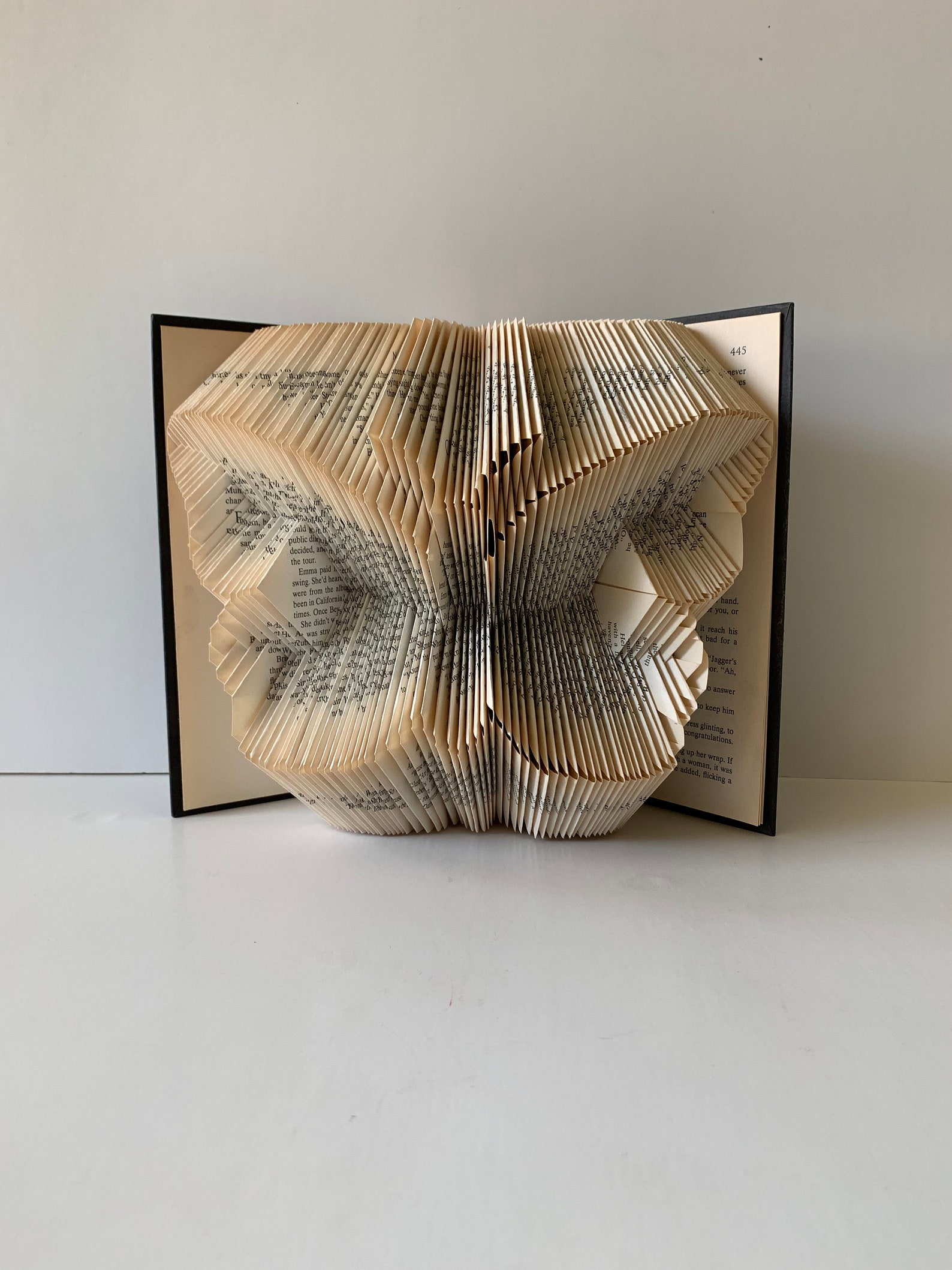 Book Folding Pattern Butterfly Pattern Book Fold Pattern Mark and ...