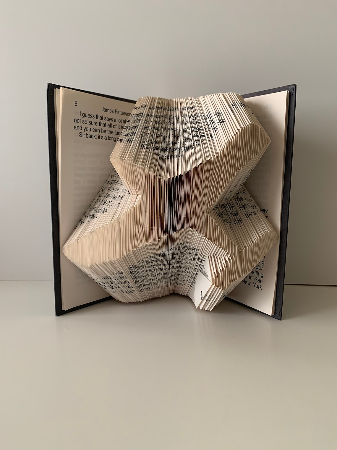 Airplane Pattern Book Sculpture Fold Your Own Book Pattern Book Book ...
