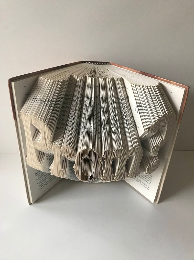 Folded Book Art Prom Sculpture Book Sculpture Unique Book - Etsy