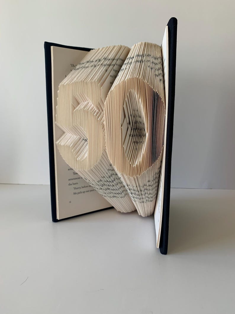 Best Selling Item, 50th Anniversary Gift, Unique Book Art, 50 Sculpture ...