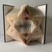 Star of David Book Fold Pattern Book Sculpture Mark and Measure Folded ...