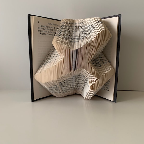Folded Book Sculpture - Etsy