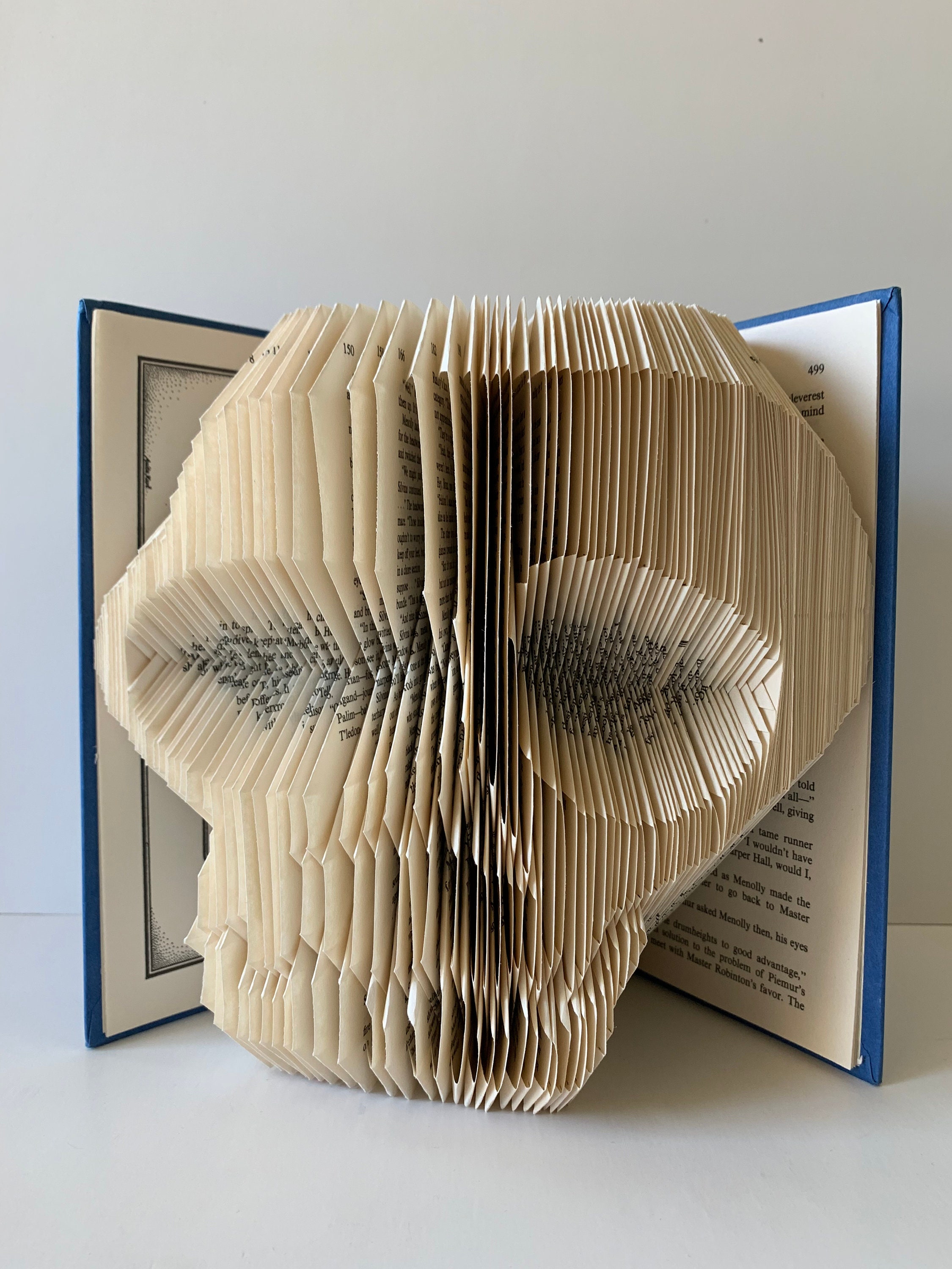Book Folding Pattern, Book Sculpture, Mark and Measure, Instant ...