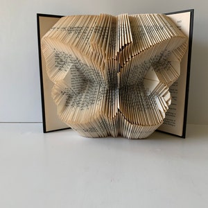 Butterfly Book Fold, Book Sculpture, Unique Book Art, Wedding Gift ...