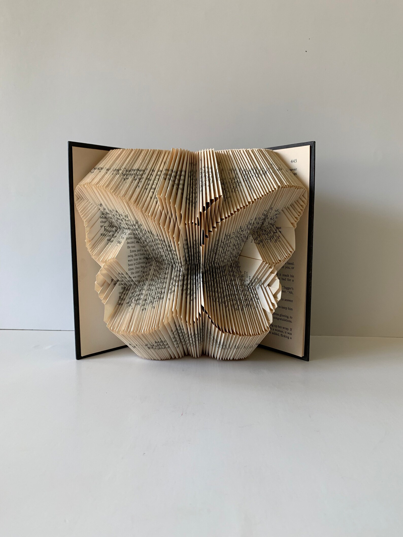 Butterfly Book Fold, Book Sculpture, Unique Book Art, Wedding Gift ...