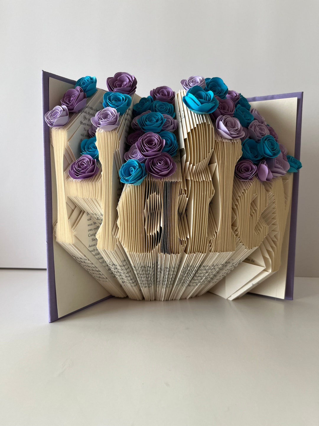 Name Sculpture, up to Six Letters, Handmade Flowers, Your Name Here ...