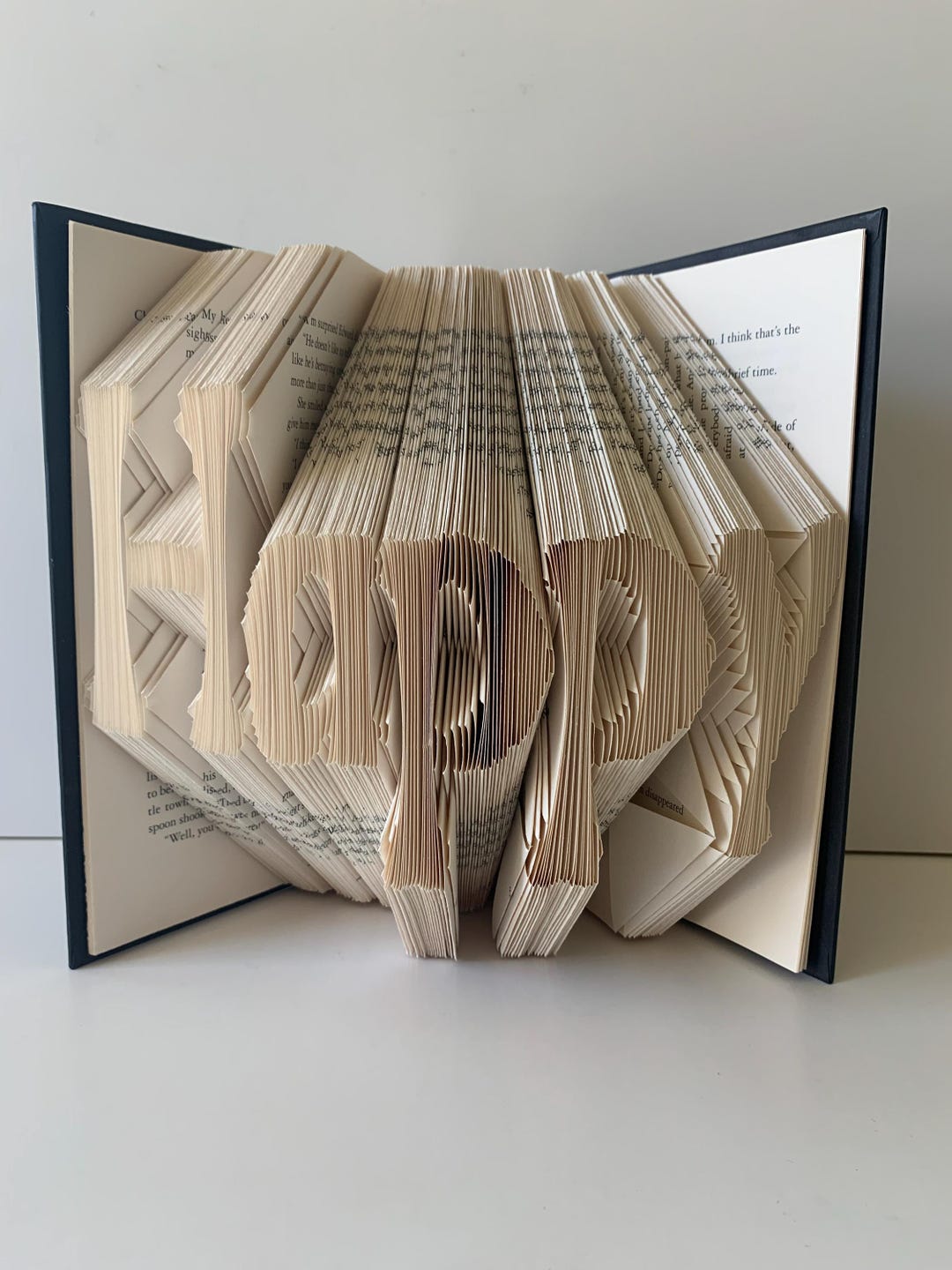 Happy Sculpture, Happier Happiest, for Book Lover, Tabletop Art ...
