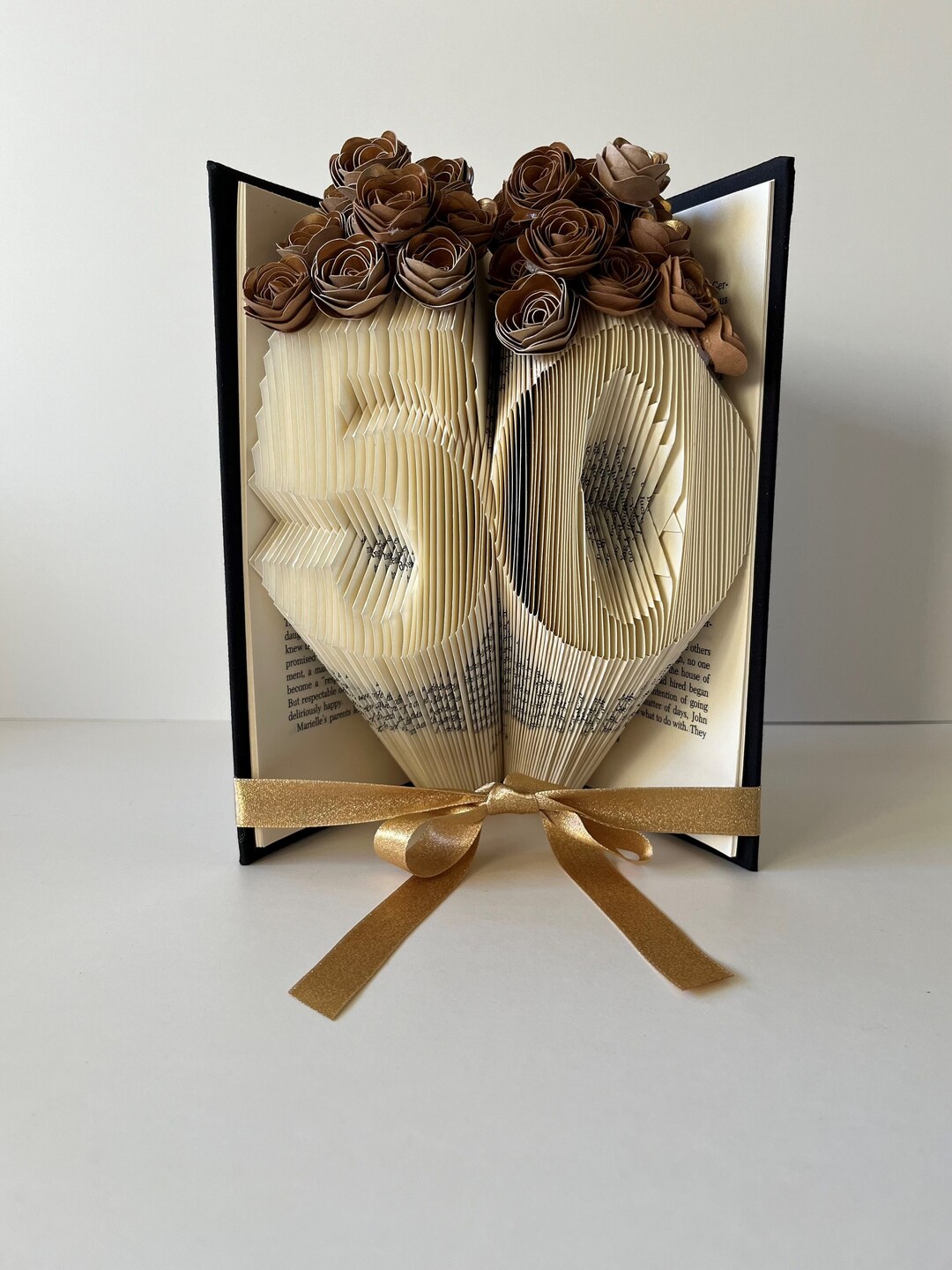50 Golden Years, Fifty Sculpture, Paper Flowers, Gift for Our Parents ...