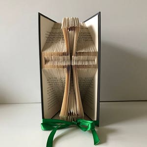 Folded Book Art, Cross Sculpture, Book Sculpture, Unique Present, for ...
