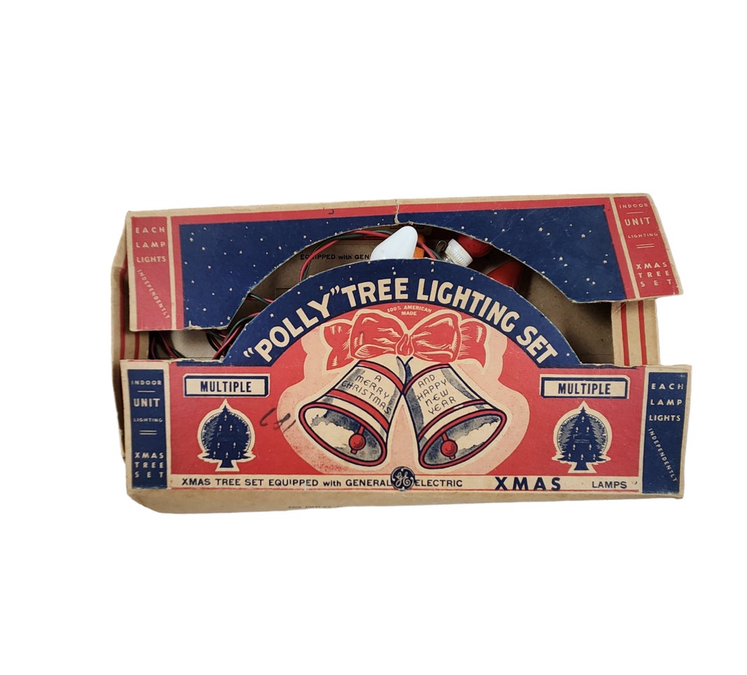 2 Set Boxed Vintage Polly Tree Lighting Set- Bulbs-working - Etsy