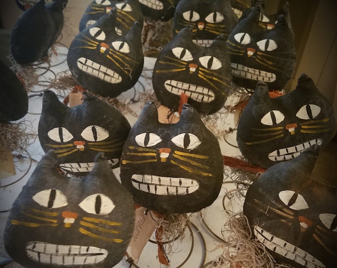 PRIMITIVE CAT on SPRING - Etsy