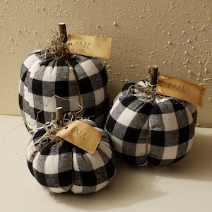 BUFFALO CHECK PUMPKINS - Etsy