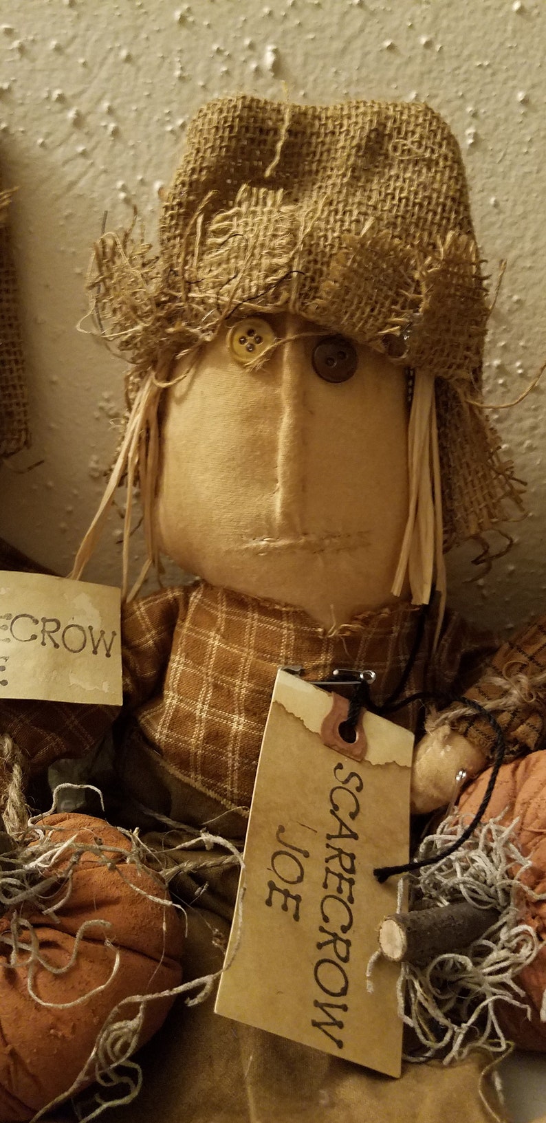PRIM SCARECROW JOE - Etsy