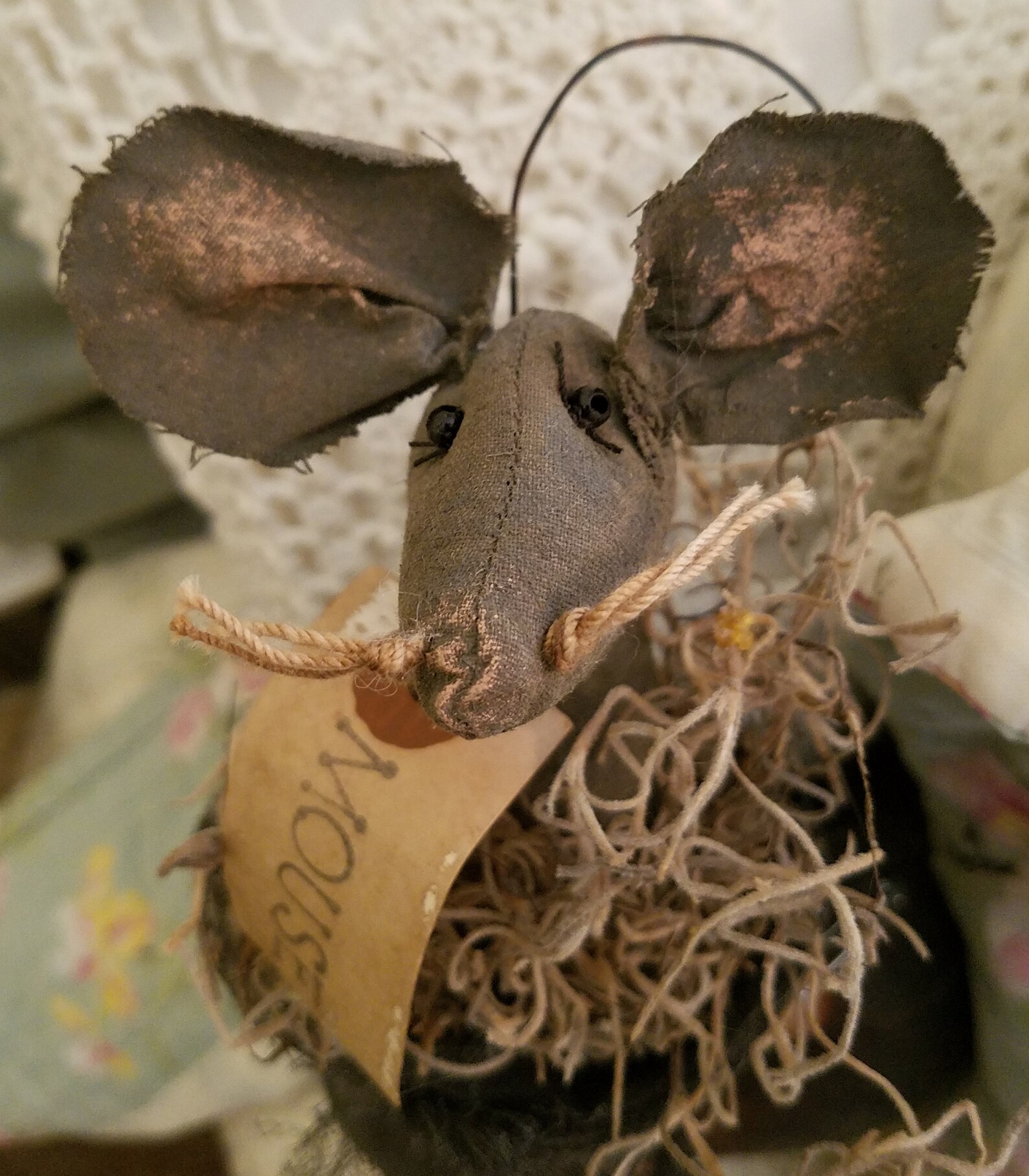 MOUSE in a WITCH BOOT - Etsy