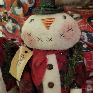 SNOWMAN SAM - Etsy