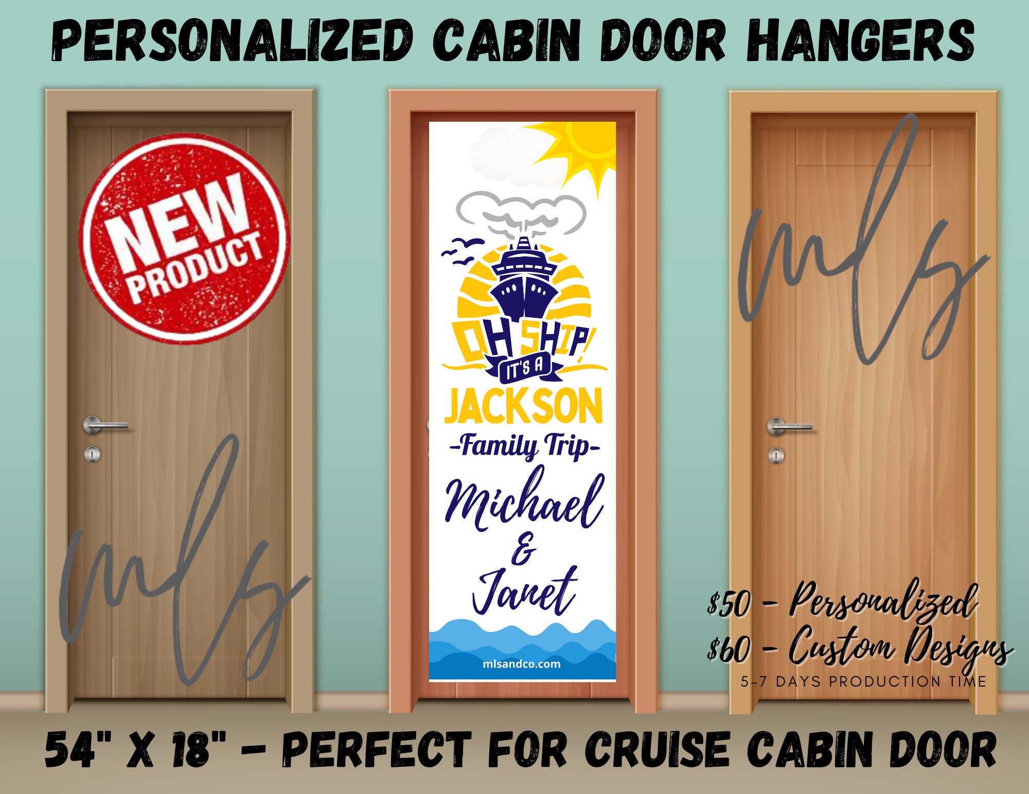 Cruise Trip Sign, Cruise Ship Personalized Door Sign Cruise Ship Sign ...