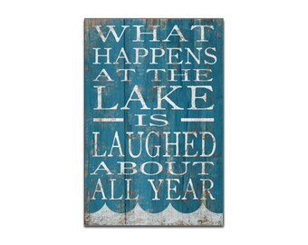 Funny lake quote | Etsy