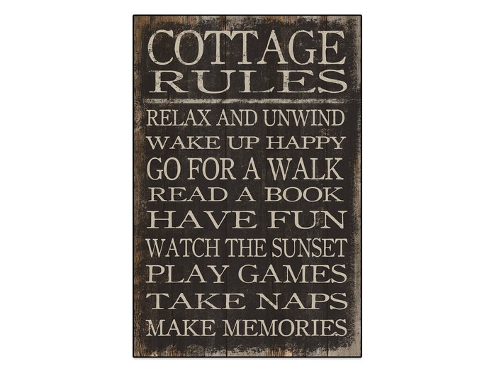 Lake Cottage Decor Cottage Signs Lake Cottage Sign - Etsy