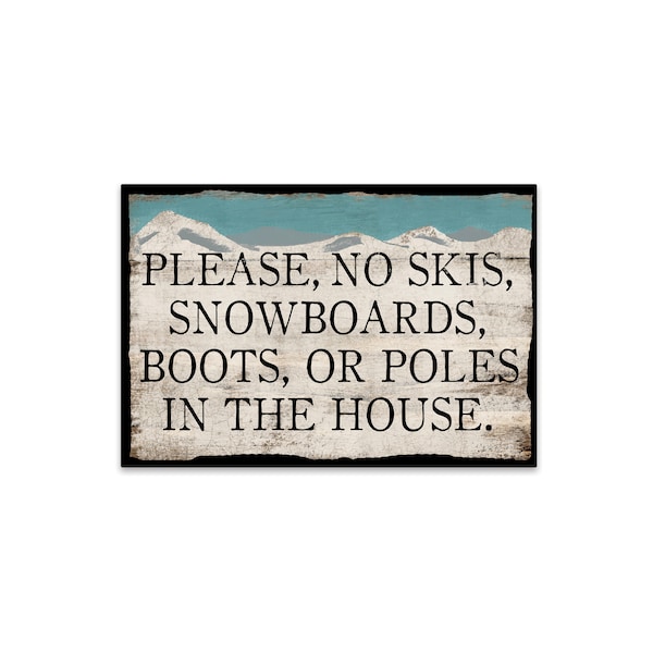 Ski Sign - Etsy