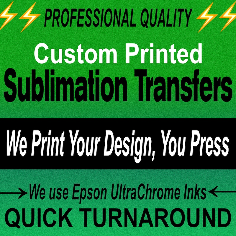 Sublimation Transfers - Etsy
