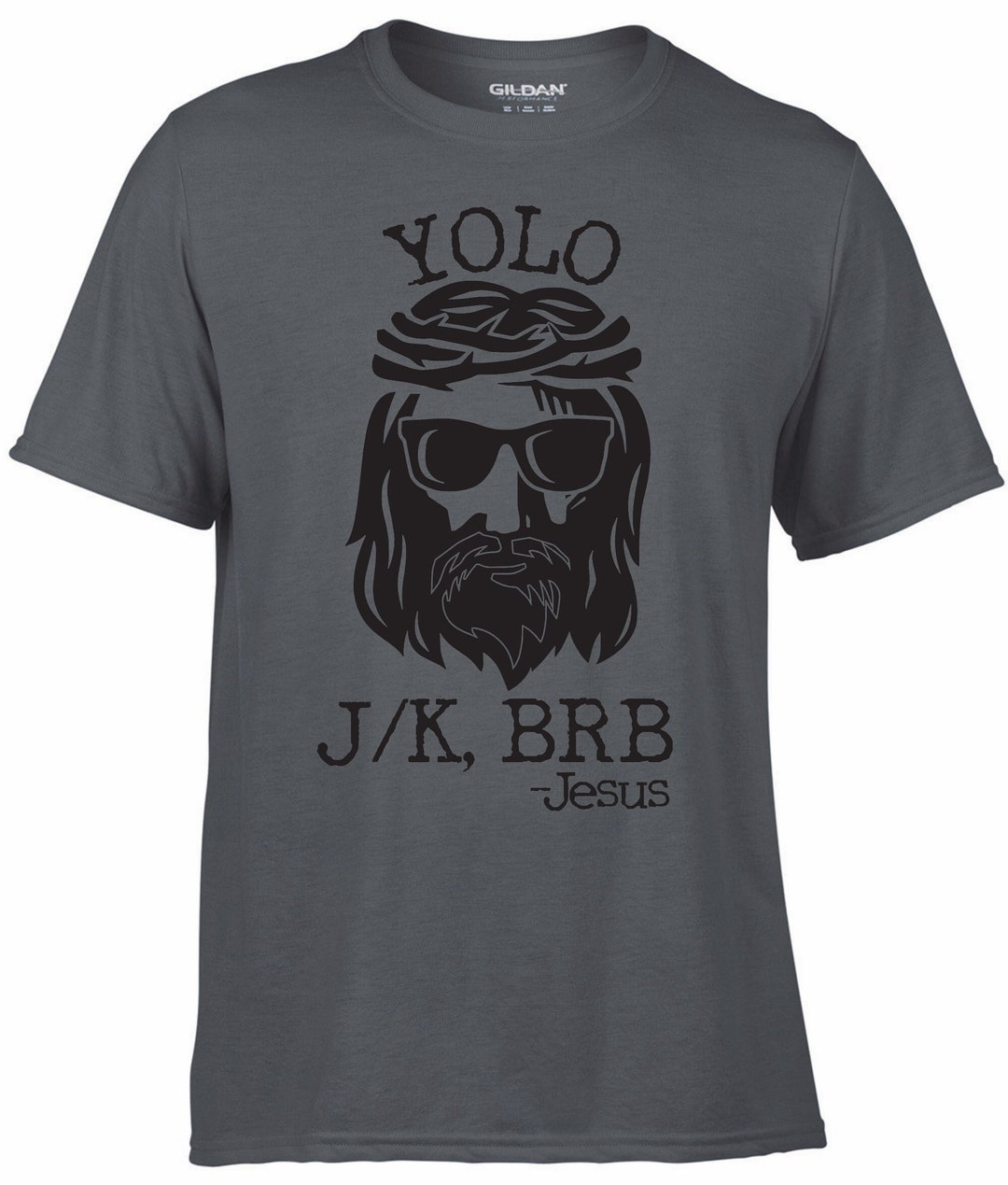 Jesus Yolo Jk BRB Texting Shirt - Etsy