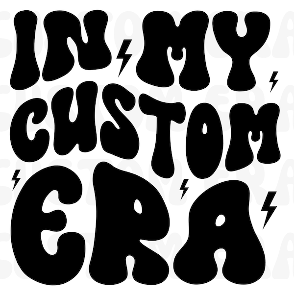 In My Era Wavy Font - Etsy