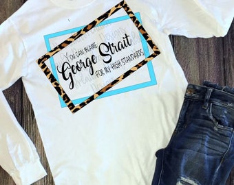 George strait shirt | Etsy
