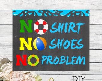 Pool party banner | Etsy