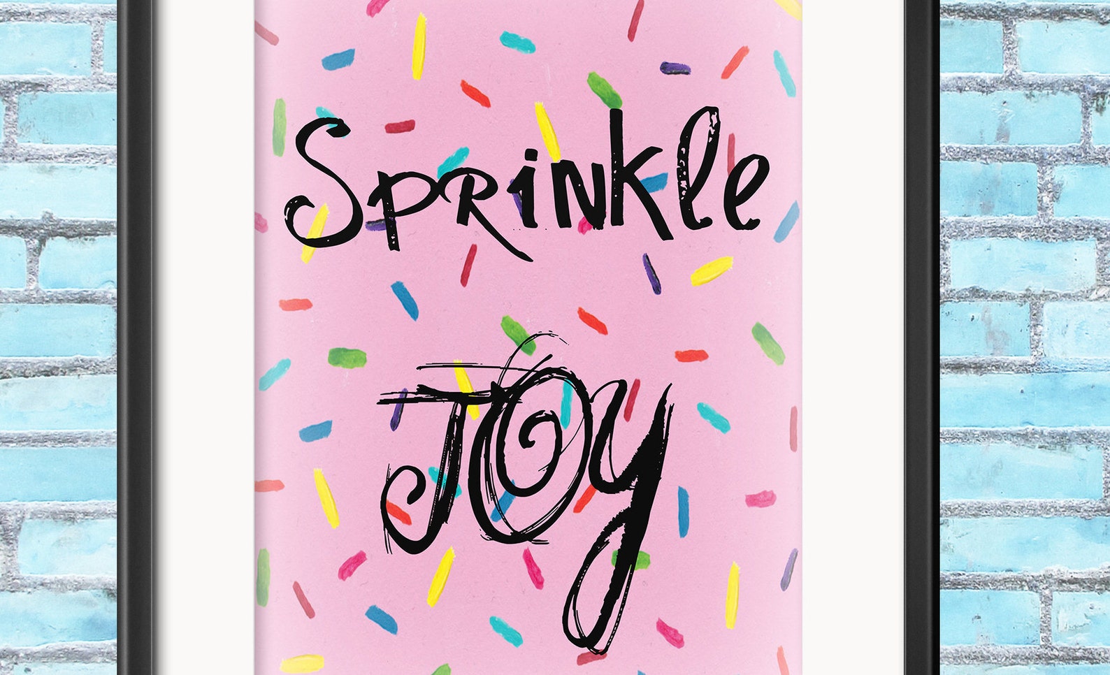 Sale Sprinkle Joy Baby Girl Wall Art Printable Quotes Nursery | Etsy