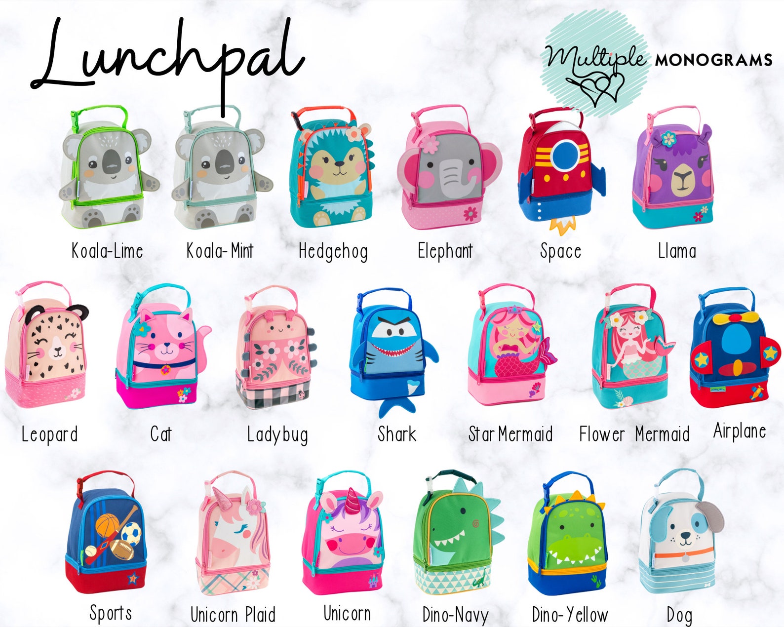 Children's Lunchbox Lunch Pal With Embroidery - Etsy